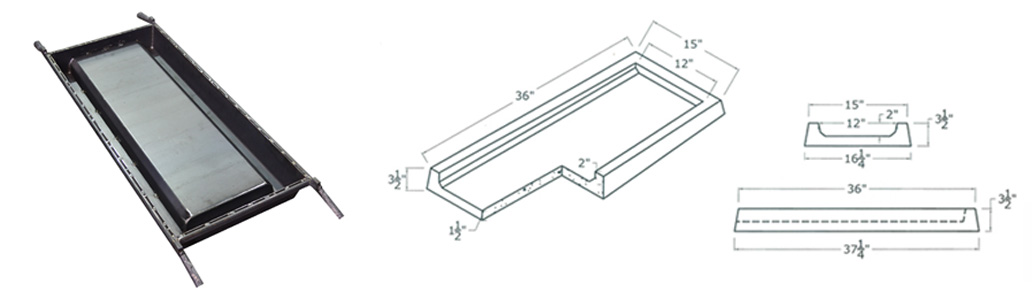 Concrete Splash Block Molds | Molds of Bethlehem